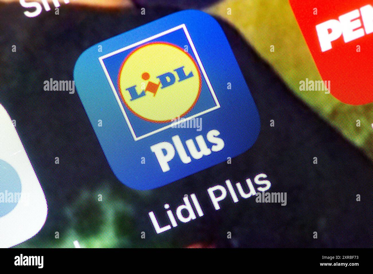 OSTRAVA, CZECH REPUBLIC - JULY 27, 2024: Mobile app Lidl Plus installed ...