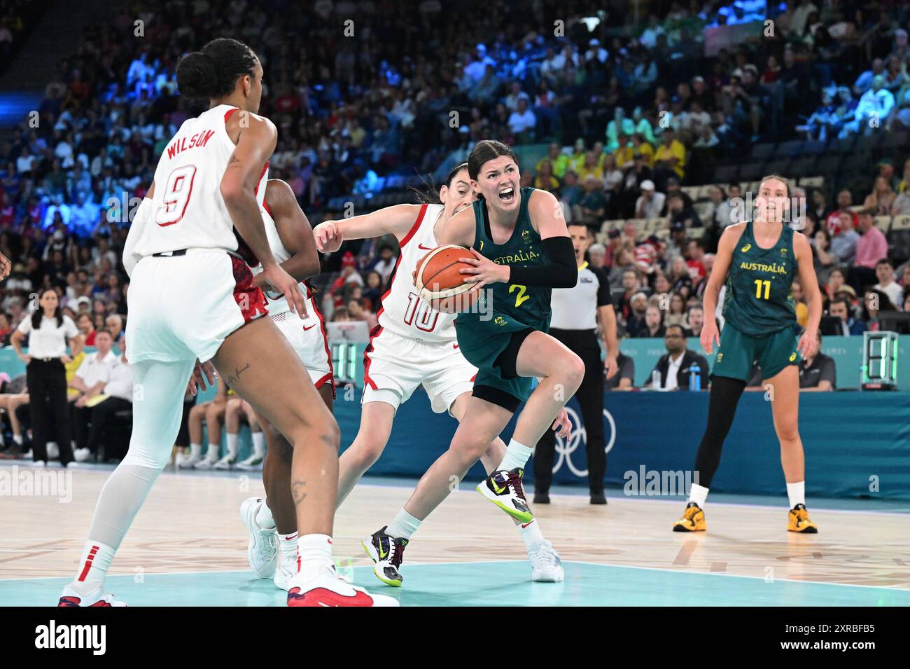 Paris, France. 09th Aug, 2024. Australian basketball player Jade ...