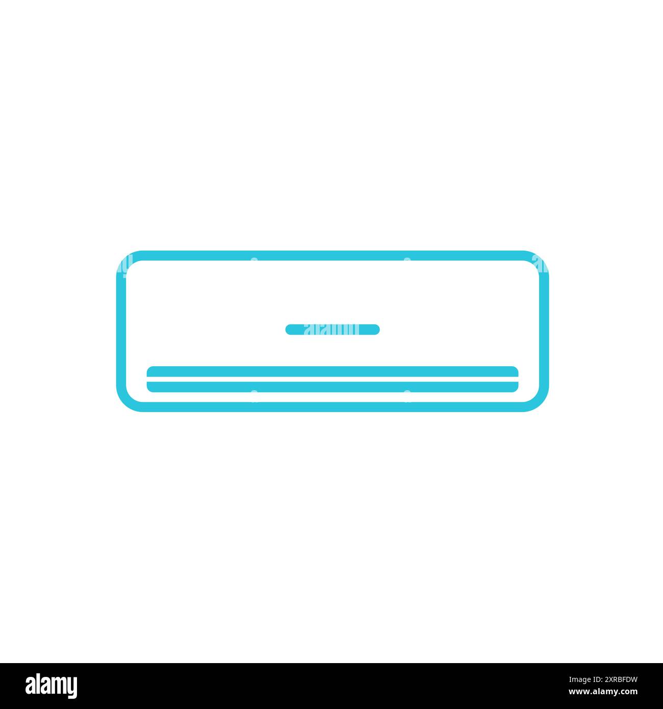 Air conditioner icon. Isolated on white background. From blue icon set ...