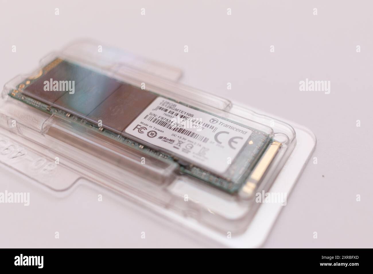 Iserlohn, NRW, Germany. 09th of 2024. NVME module from Transcend in ...