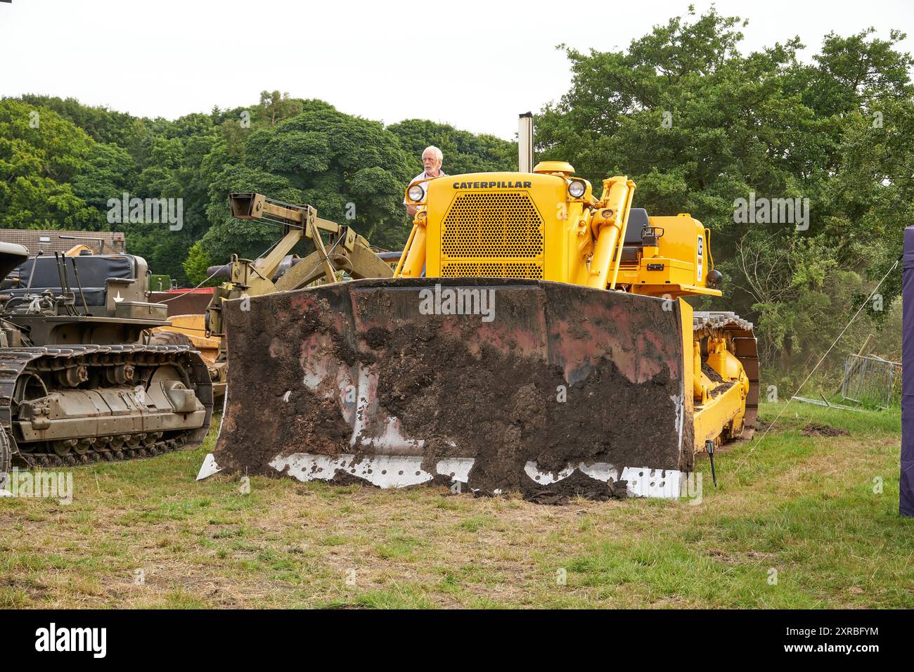 Large D9 Caterpillar bulldozer at the Cromford Steam Rally, Derbyshire ...