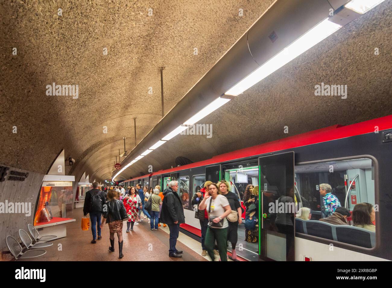 Nürnberg (Nuremberg), subway line U1, station Lorenzkirche in Middle ...