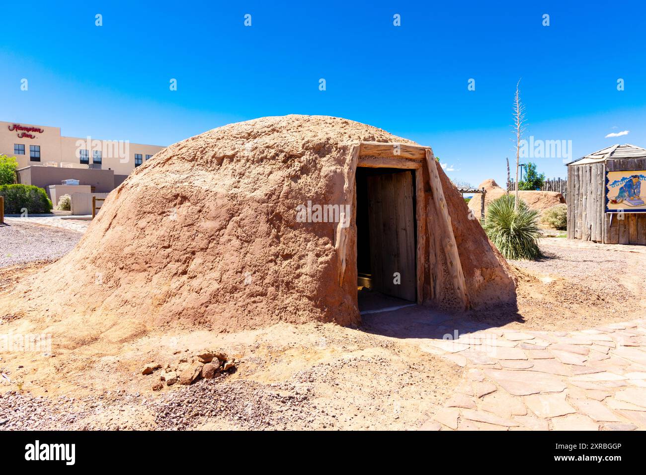 Navajo Female Hogan Interior Of Traditional Navajo Hogan (house Stock