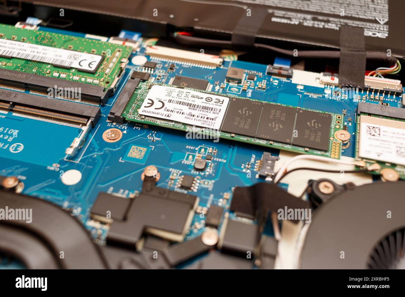 Iserlohn, NRW, Germany. 09th of 2024. Installed NVME memory module ...