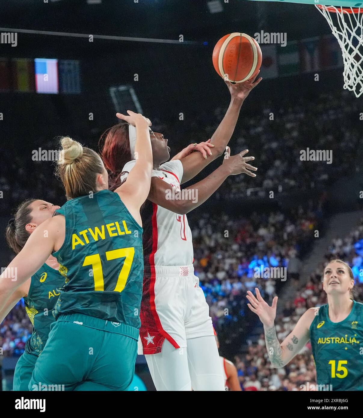 Paris, France. 09th Aug, 2024. United States forward Kahleah Copper (7 ...