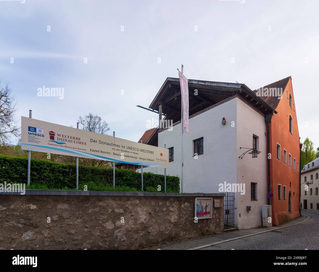 Passau, Roman museum with the excavation site of the Boiotro Roman camp ...