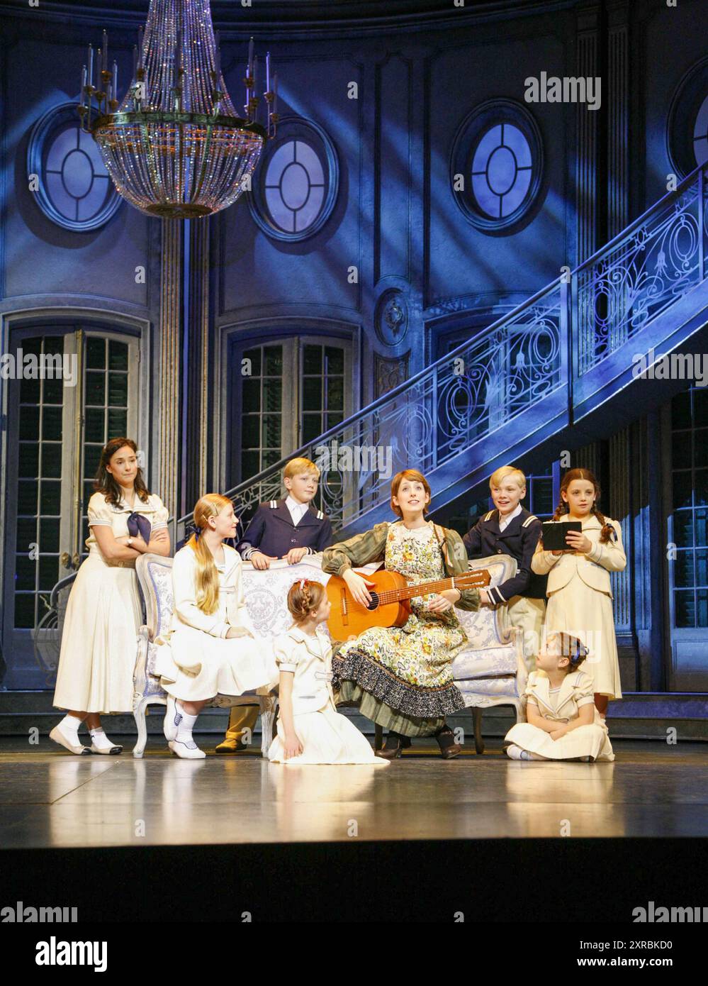 Connie Fisher (Maria Rainer) with the von Trapp children in THE SOUND ...