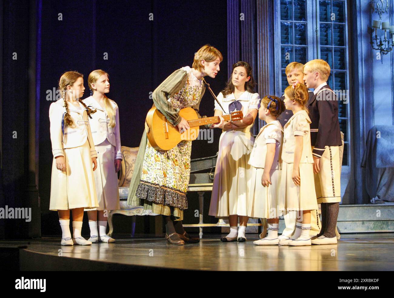 Connie Fisher (Maria Rainer) with the von Trapp children in THE SOUND ...