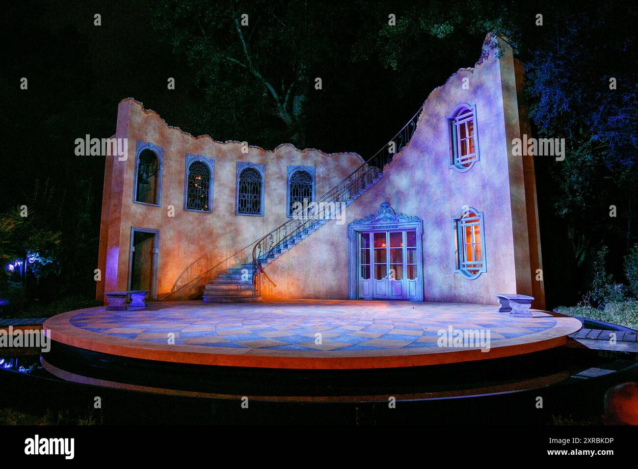 street setting for THE SOUND OF MUSIC at the Open Air Theatre, Regent's ...