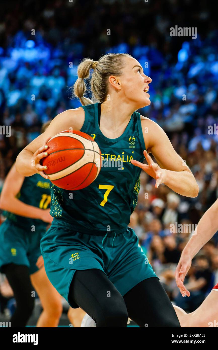 Tess Madgen of Australia in action during Women's semifinal match ...