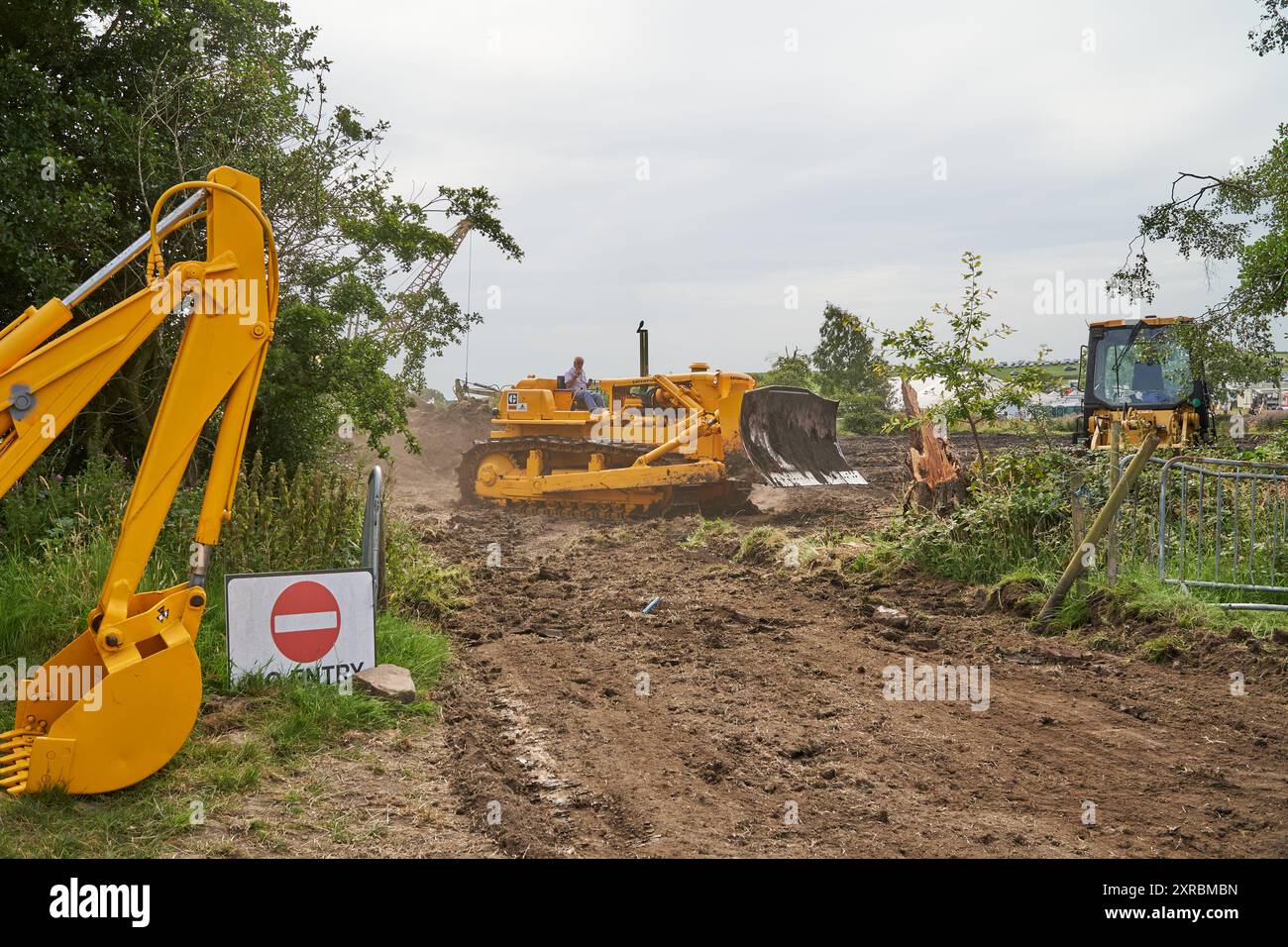 Large D9 Caterpillar bulldozer at the Cromford Steam Rally, Derbyshire ...