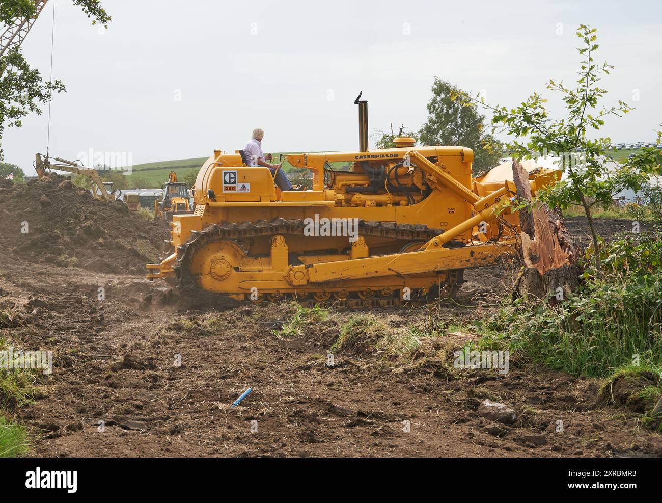 Large D9 Caterpillar bulldozer at the Cromford Steam Rally, Derbyshire ...