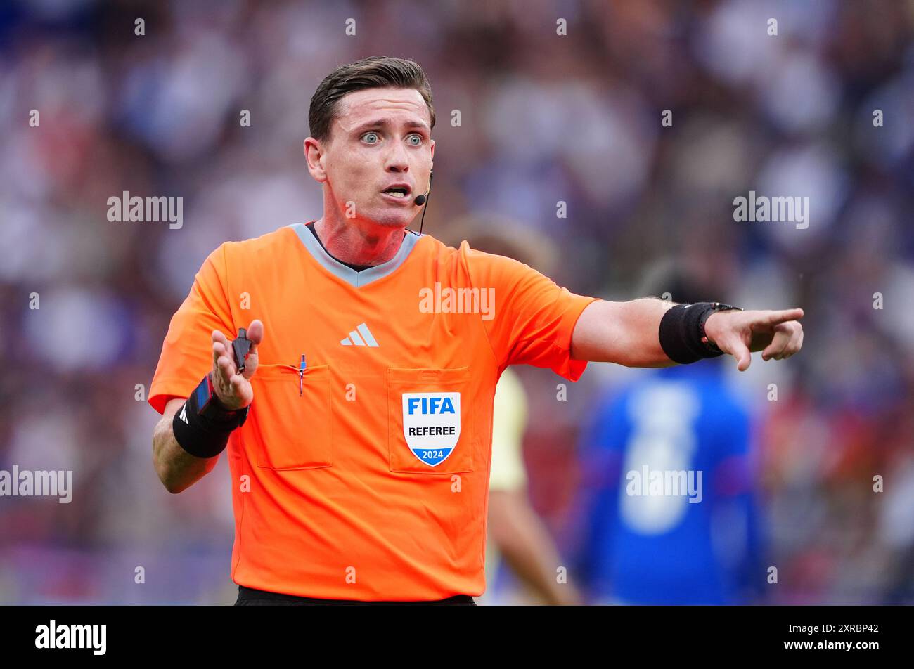 Referee Ramon Abatti during the Men's Gold Medal Match at the Parc des ...