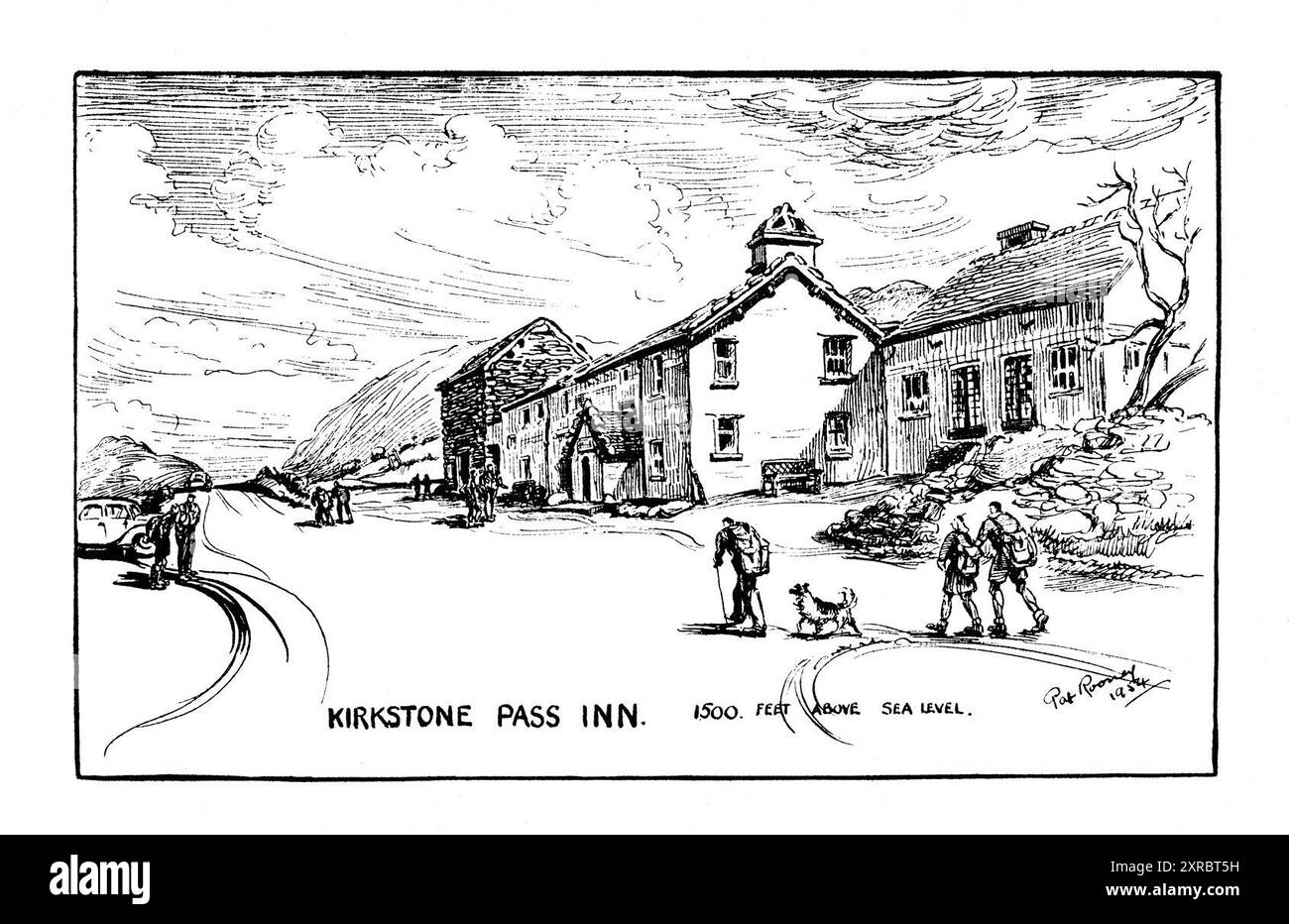 1954 postcard of the Kirkstone Pass Inn Stock Photo - Alamy