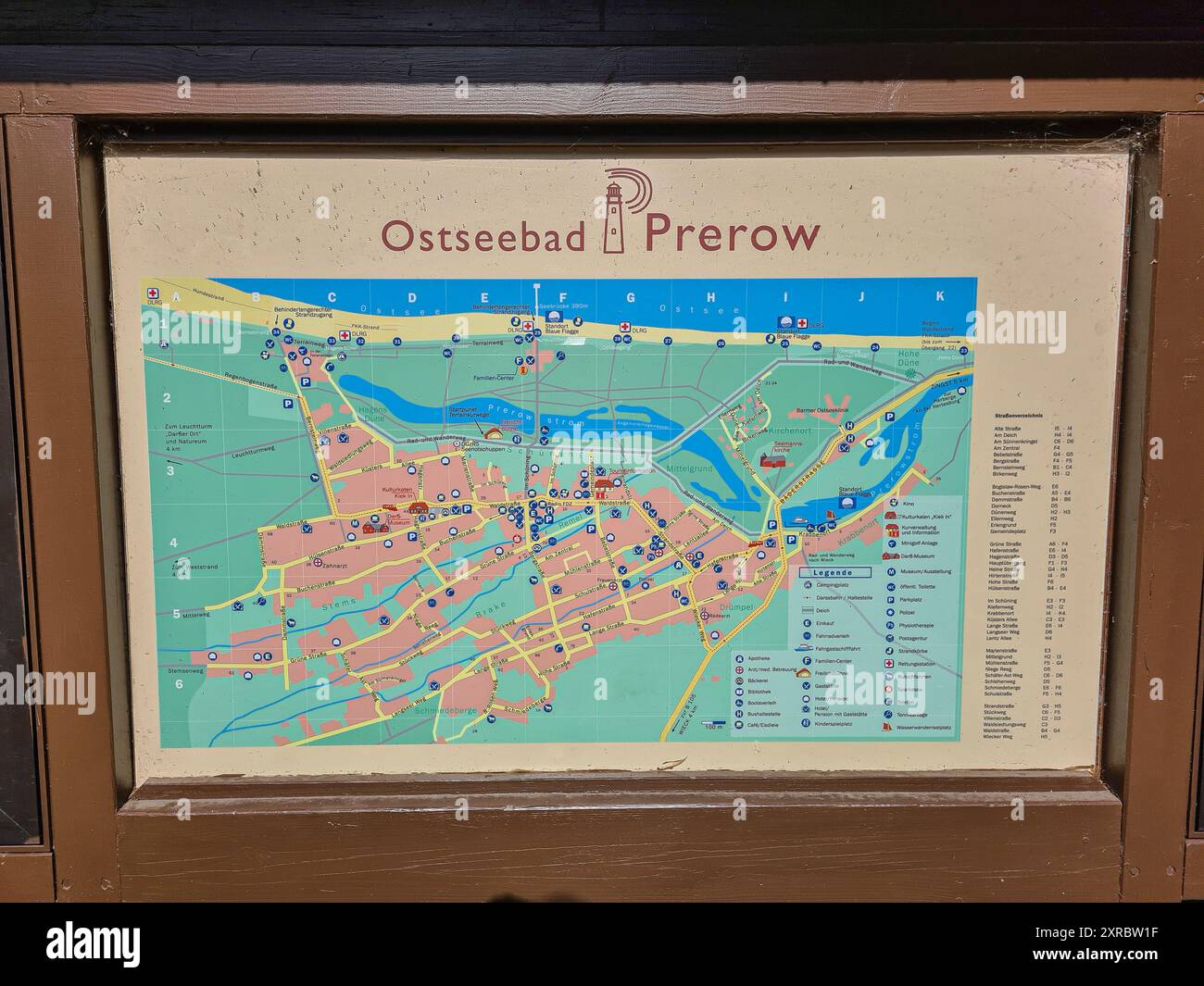 An overview with a local map and explanations about the Baltic seaside ...