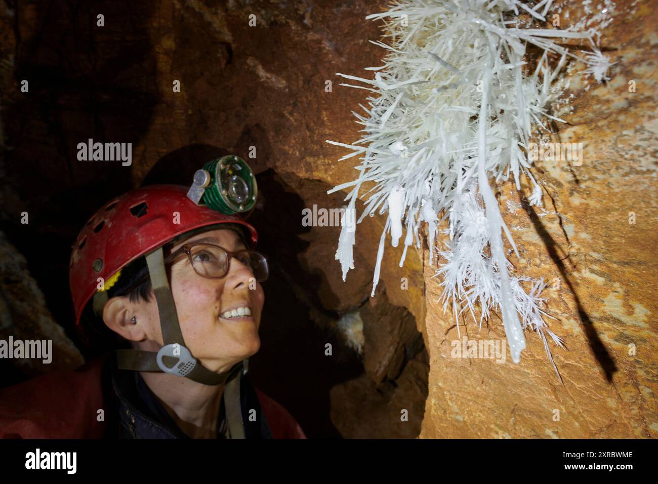 Cave photographer at work Stock Photo - Alamy