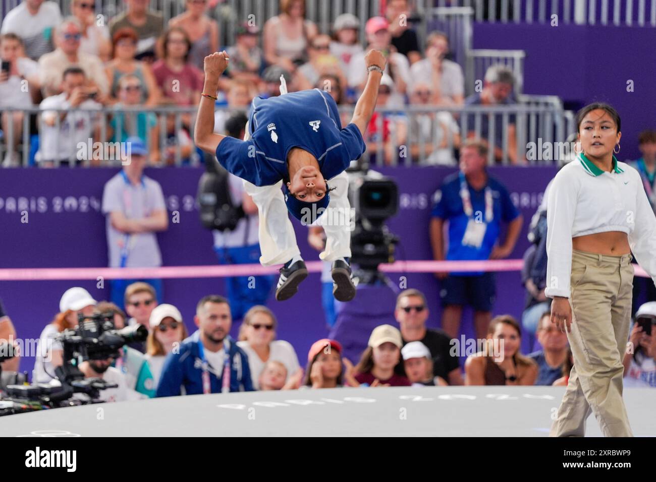 Sya Dembele, known as Syssy of Team France competes against Logan Edra ...