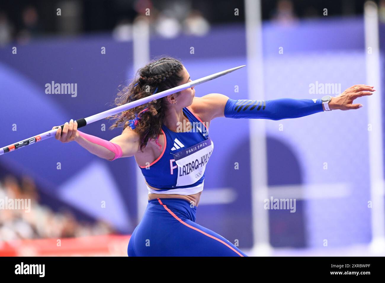 LAZRAQ KHLASS Auriana ( FRA ), Athletics, Women's Heptathlon Javelin ...