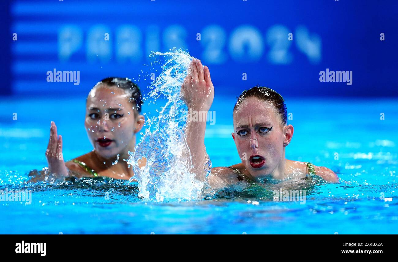 USA's Jaime Czarkowski and Megumi Field during the Duet Technical ...