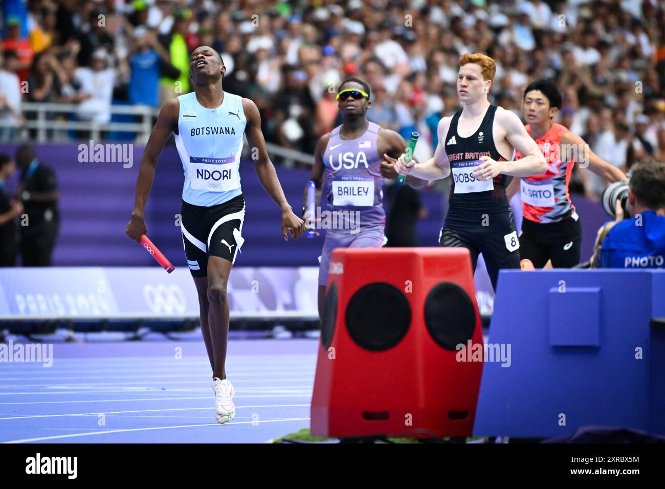 NDORI Bayapo ( BOT ), Athletics, Men's 4 x 400m Relay Round 1 during ...