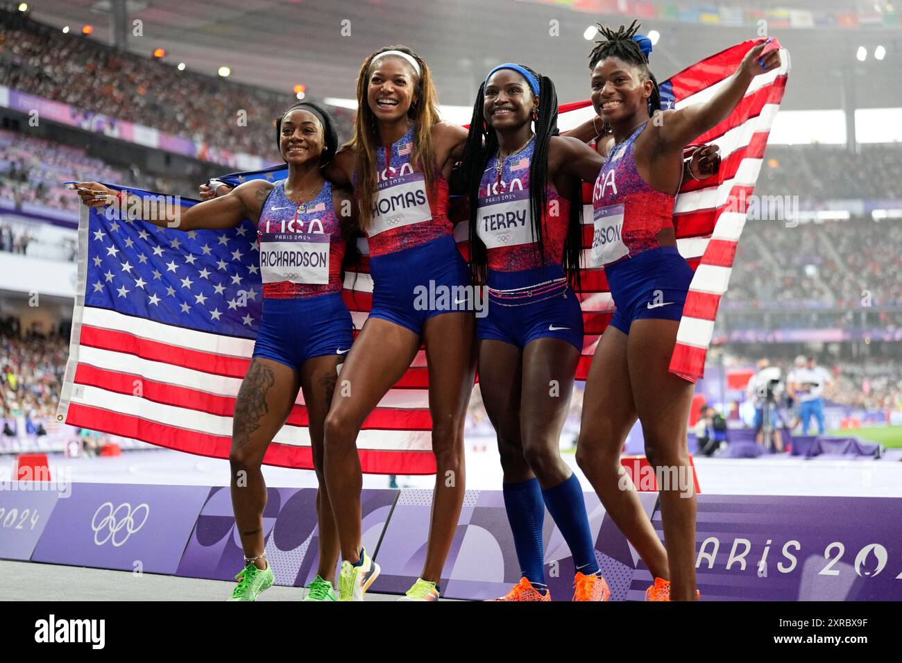 Sha'carri Richardson,Gabrielle Thomas, Twanisha Terry, and Melissa ...