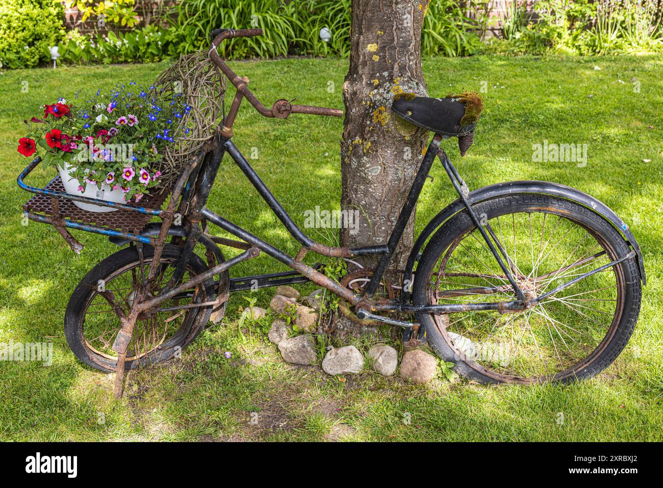 Bicycle garden hi-res stock photography and images - Alamy
