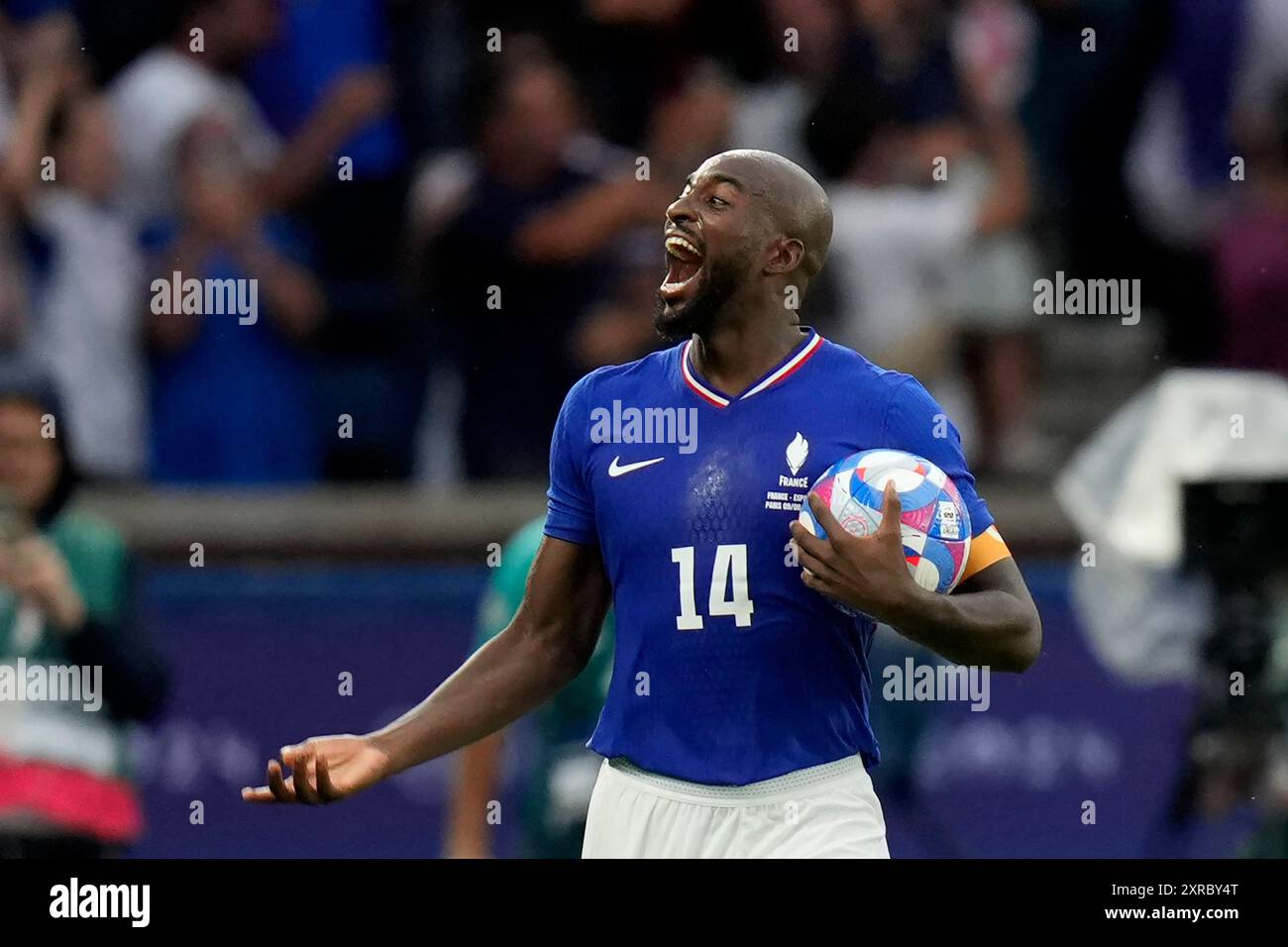 France's Jean-Philippe Mateta celebrates after scoring his team's third ...