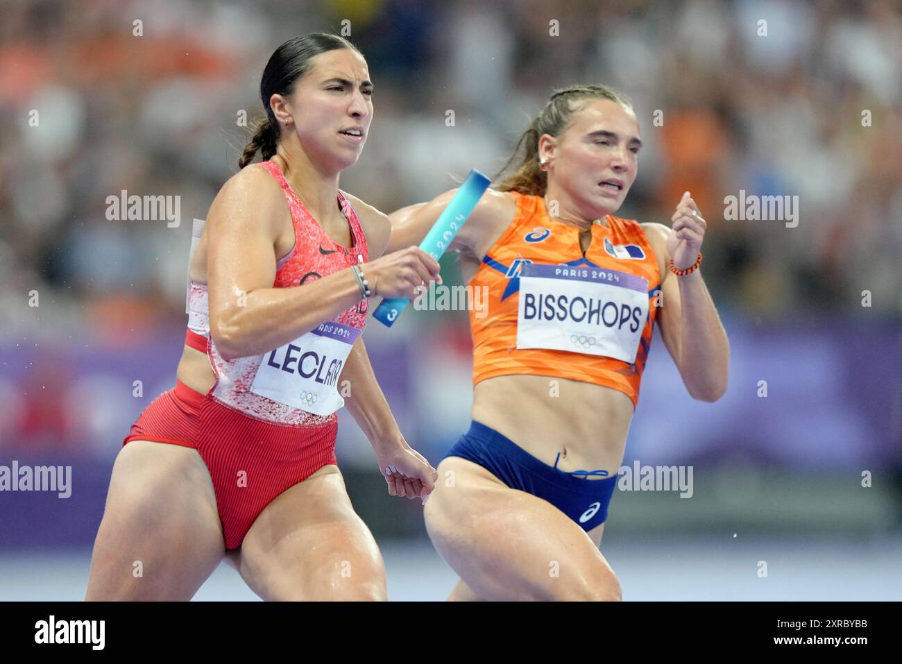 Saint Denis, France. 09th Aug, 2024. Canada's Marie-Eloise Leclair runs ...