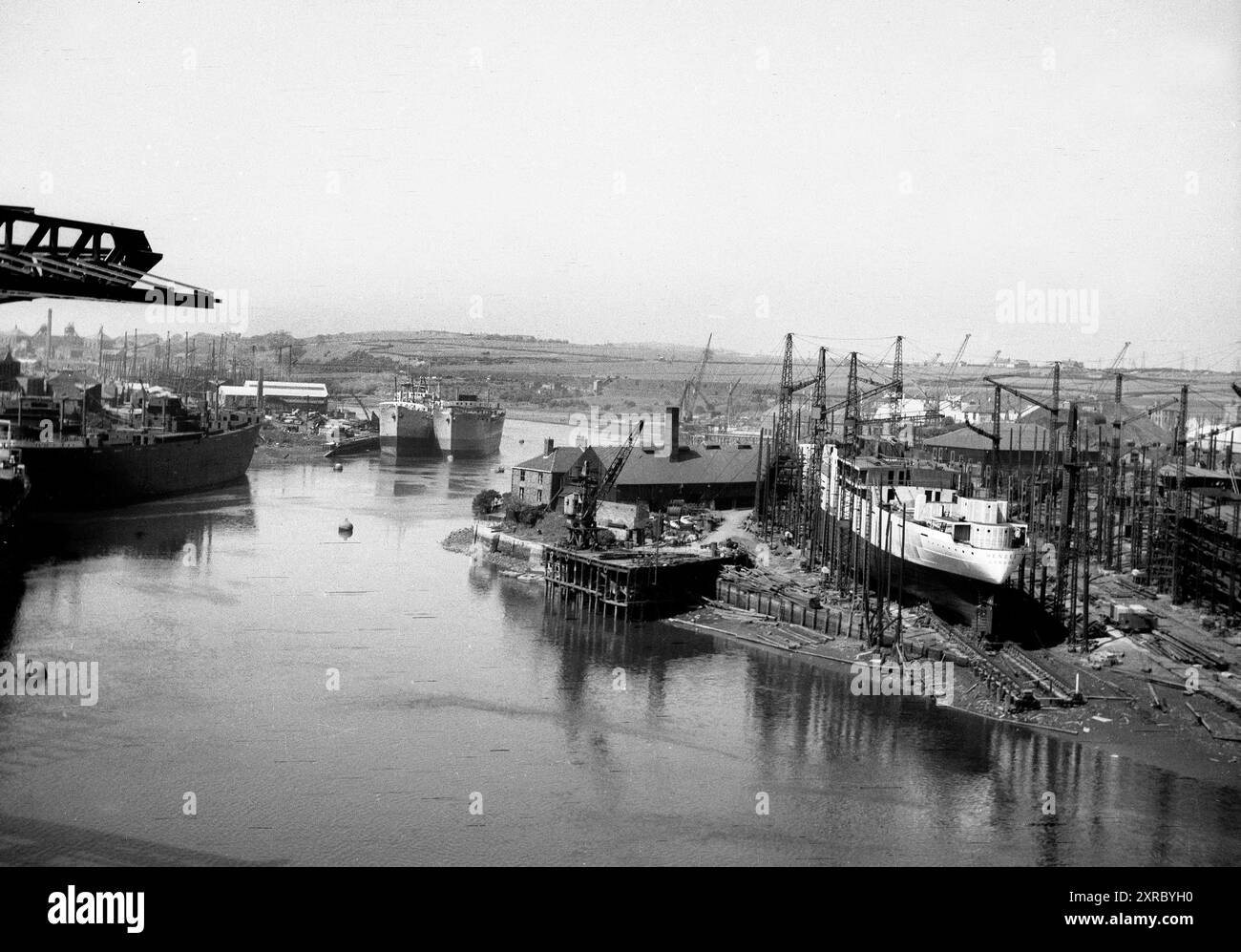 Shipyard ship building Bristol, Britain, Uk 1957 Stock Photo - Alamy