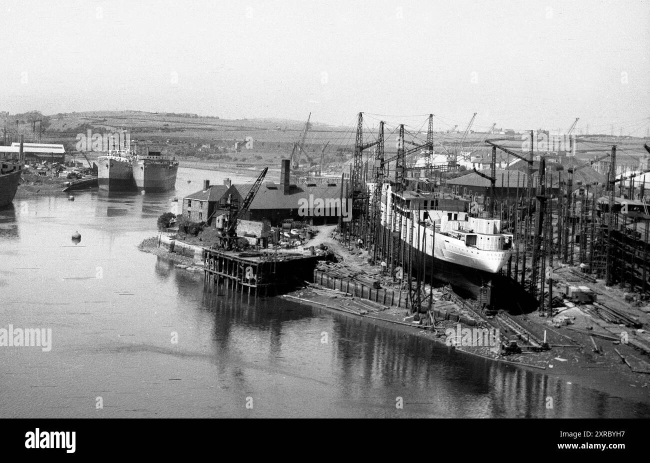 Shipyard ship building Bristol, Britain, Uk 1957 Stock Photo - Alamy