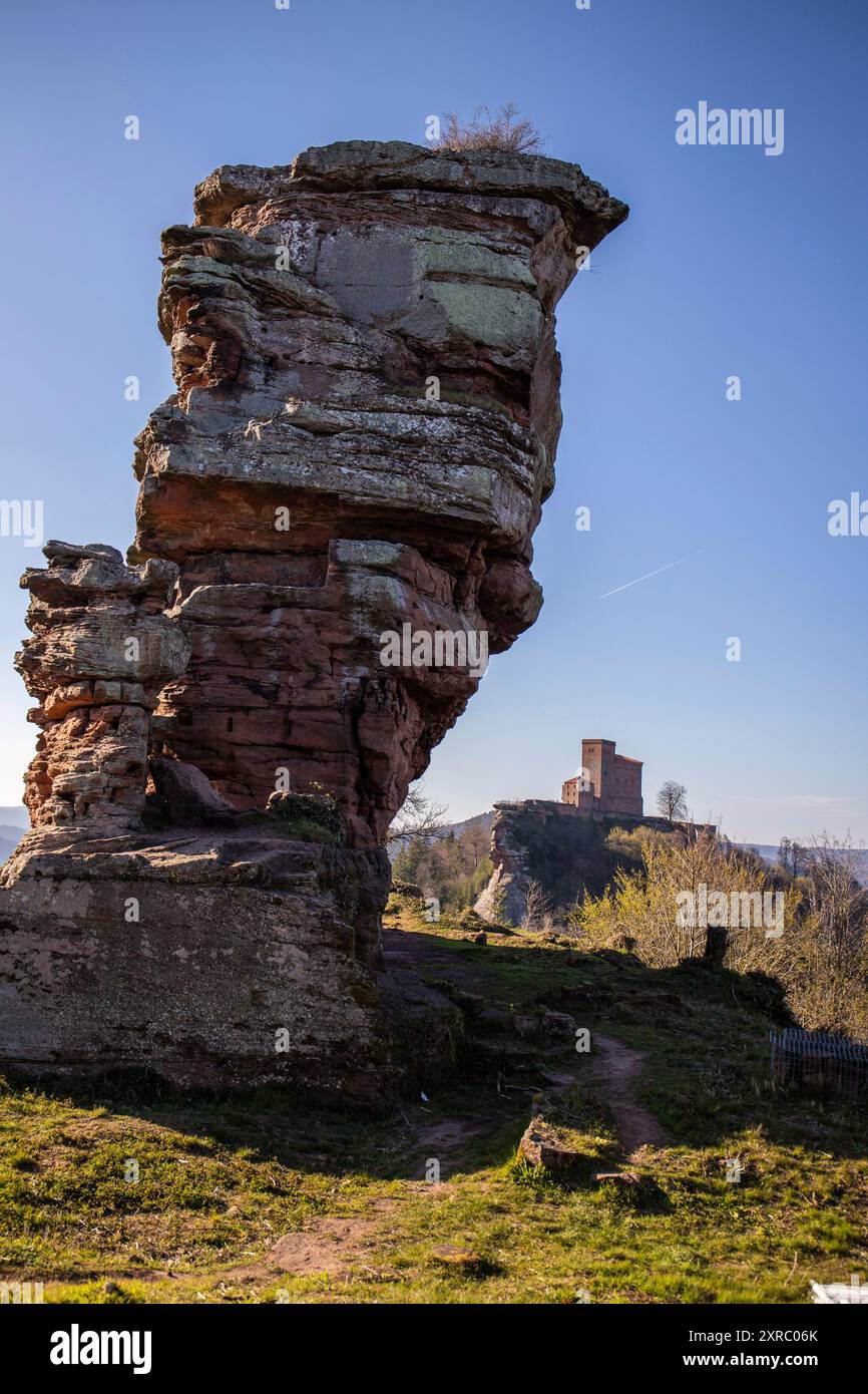 Trifels castle view from the castle tower hi-res stock photography and ...