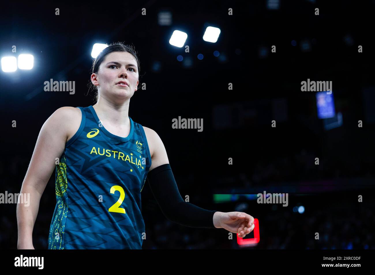 Jade Melbourne of Australia gestures during Women's semifinal match ...