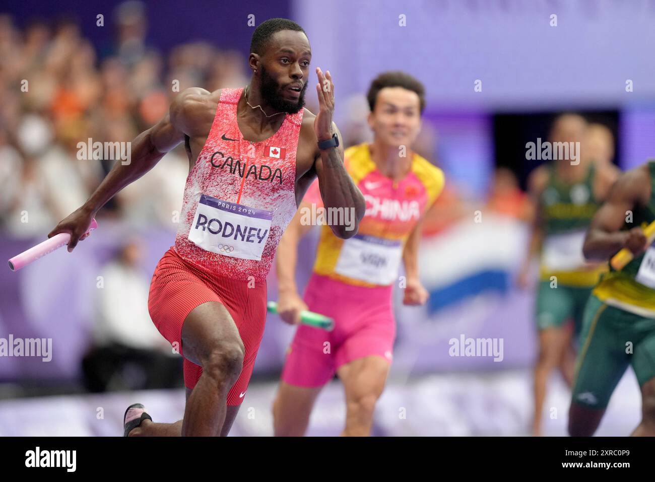 Saint Denis, France. 09th Aug, 2024. Canada's Brendon Rodney runs the ...