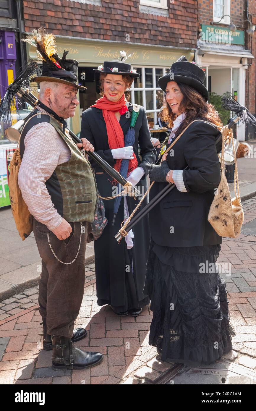 England, Kent, Rochester, Annual Sweeps Festival, People dressed in ...