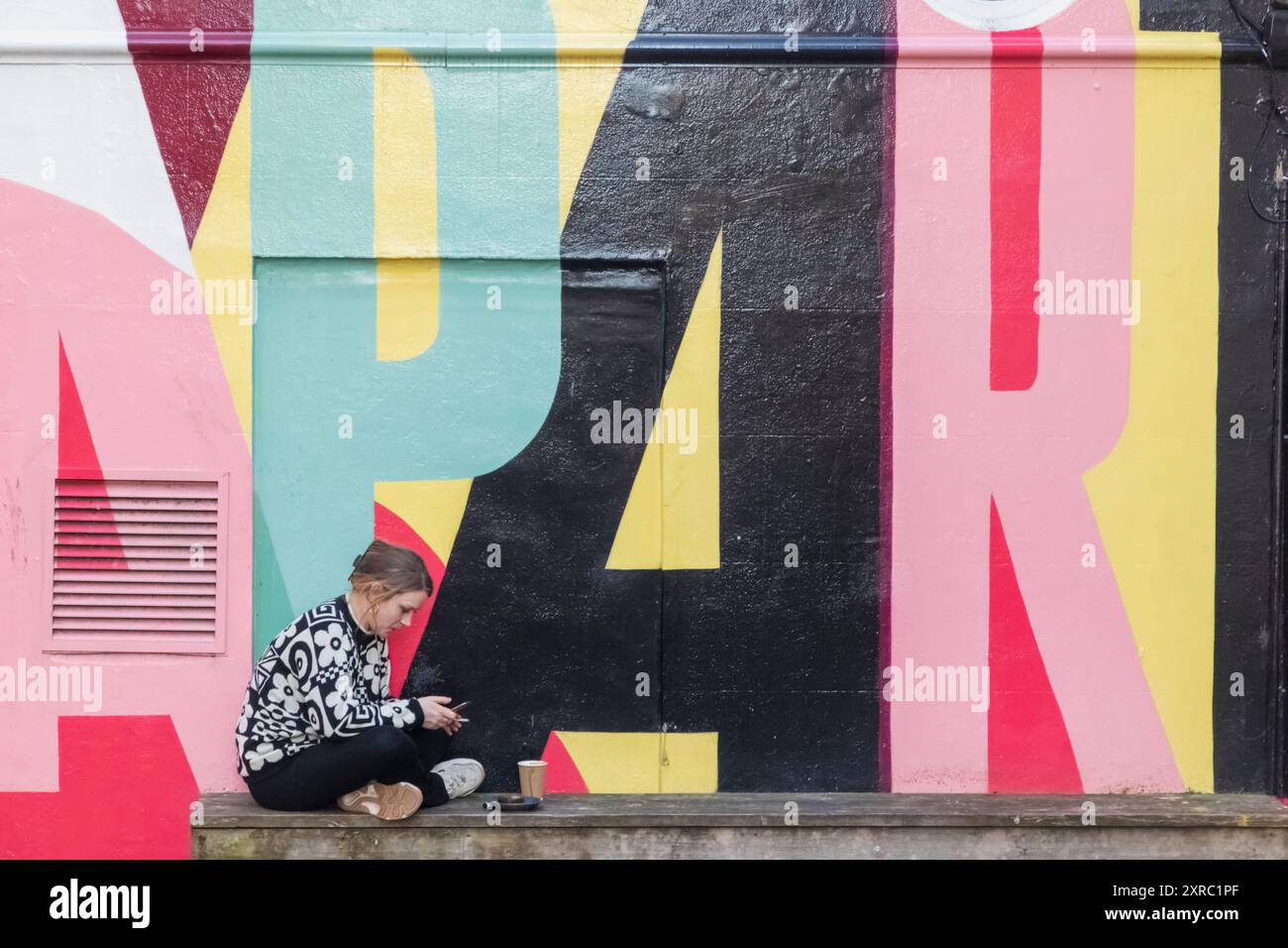 England, Kent, Folkestone, The Creative Quarter, Colourful Buildings ...