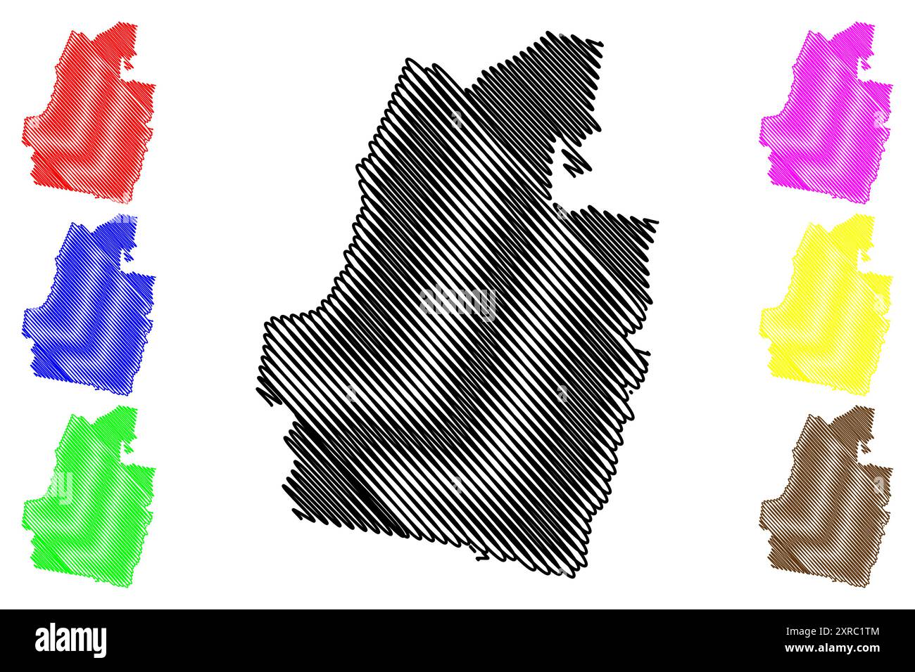 Campbelltown vector outline map hi-res stock photography and images - Alamy