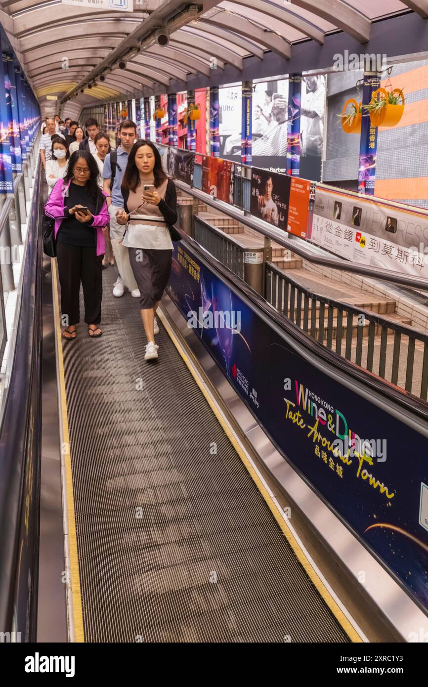 China, Hong Kong, Hong Kong Island, Mid-levels Escalator, The World's ...