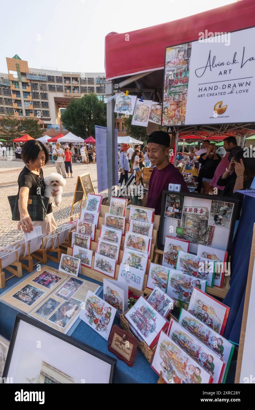 China, Hong Kong, Lantau Island, Discovery Bay, Discovery Bay Market ...