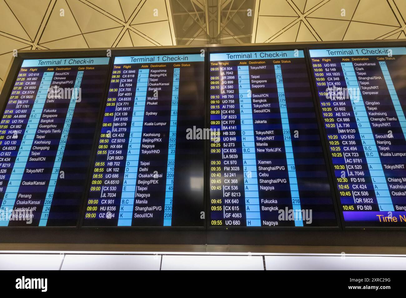 China, Hong Kong, Lantau Island, Hong Kong International Airport ...