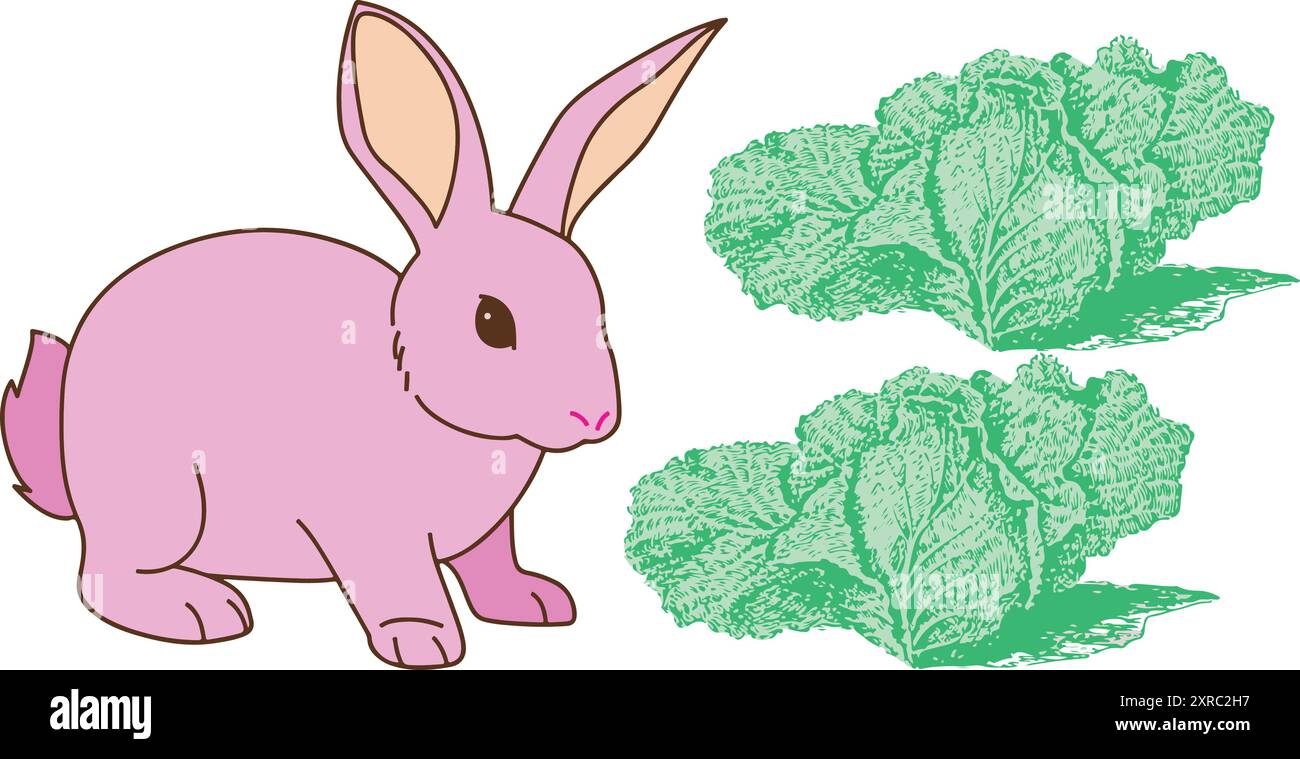 Cute Bunny Vector Art Illustrations Stock Vector Image & Art - Alamy