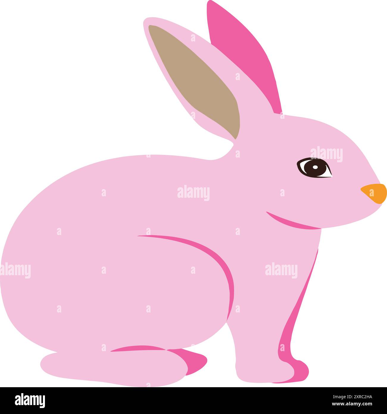 Cute Rabbit Vector Art Illustration Stock Vector Image & Art - Alamy