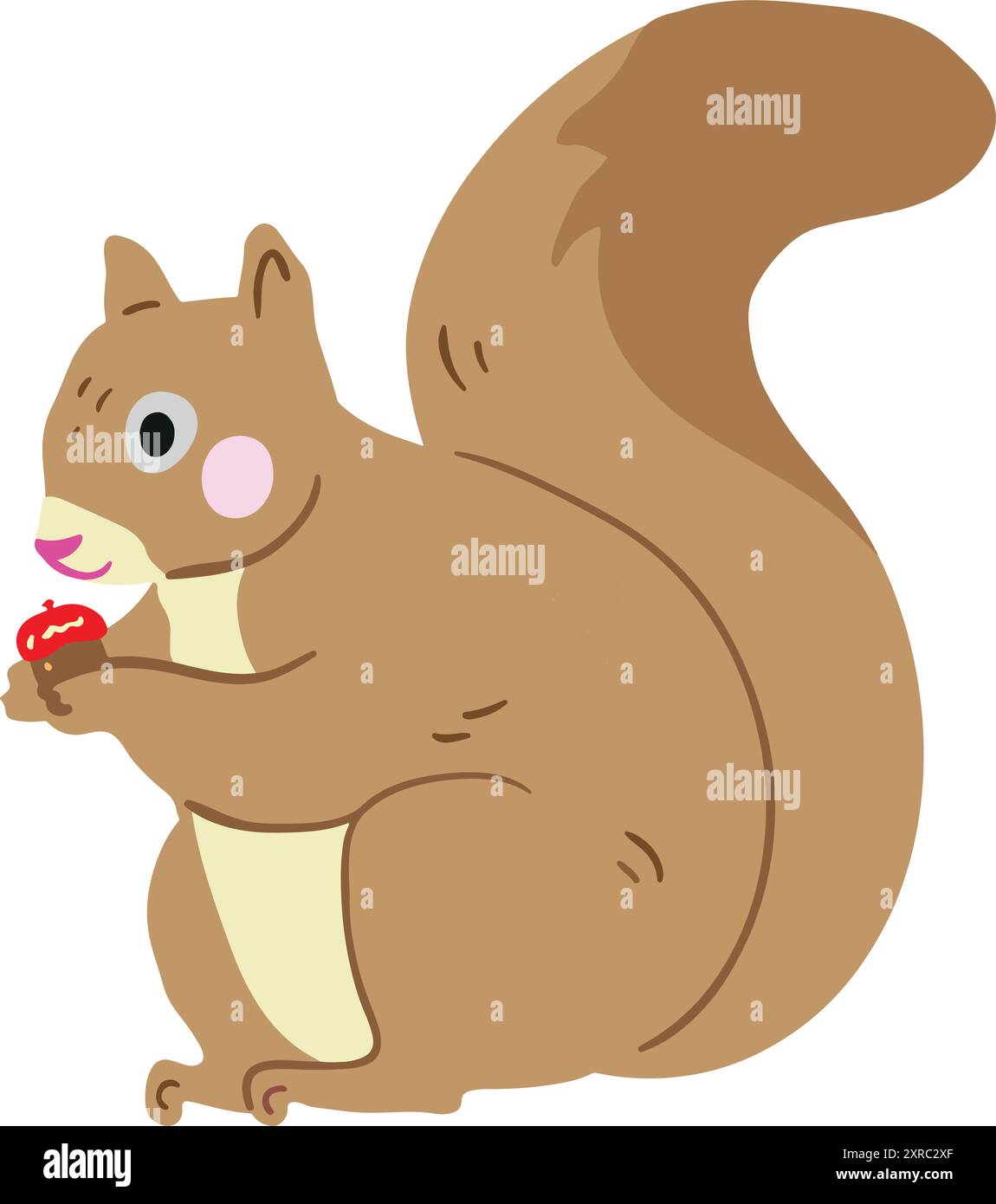 Cute Squirrel Vector Art Illustrations Stock Vector Image & Art - Alamy
