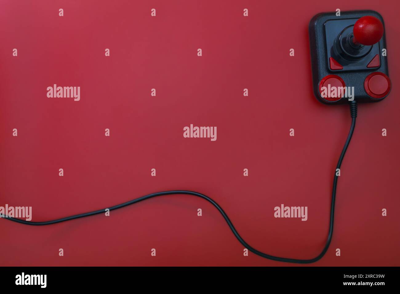 Retro gaming claasic joystick controller isolated Stock Photo - Alamy