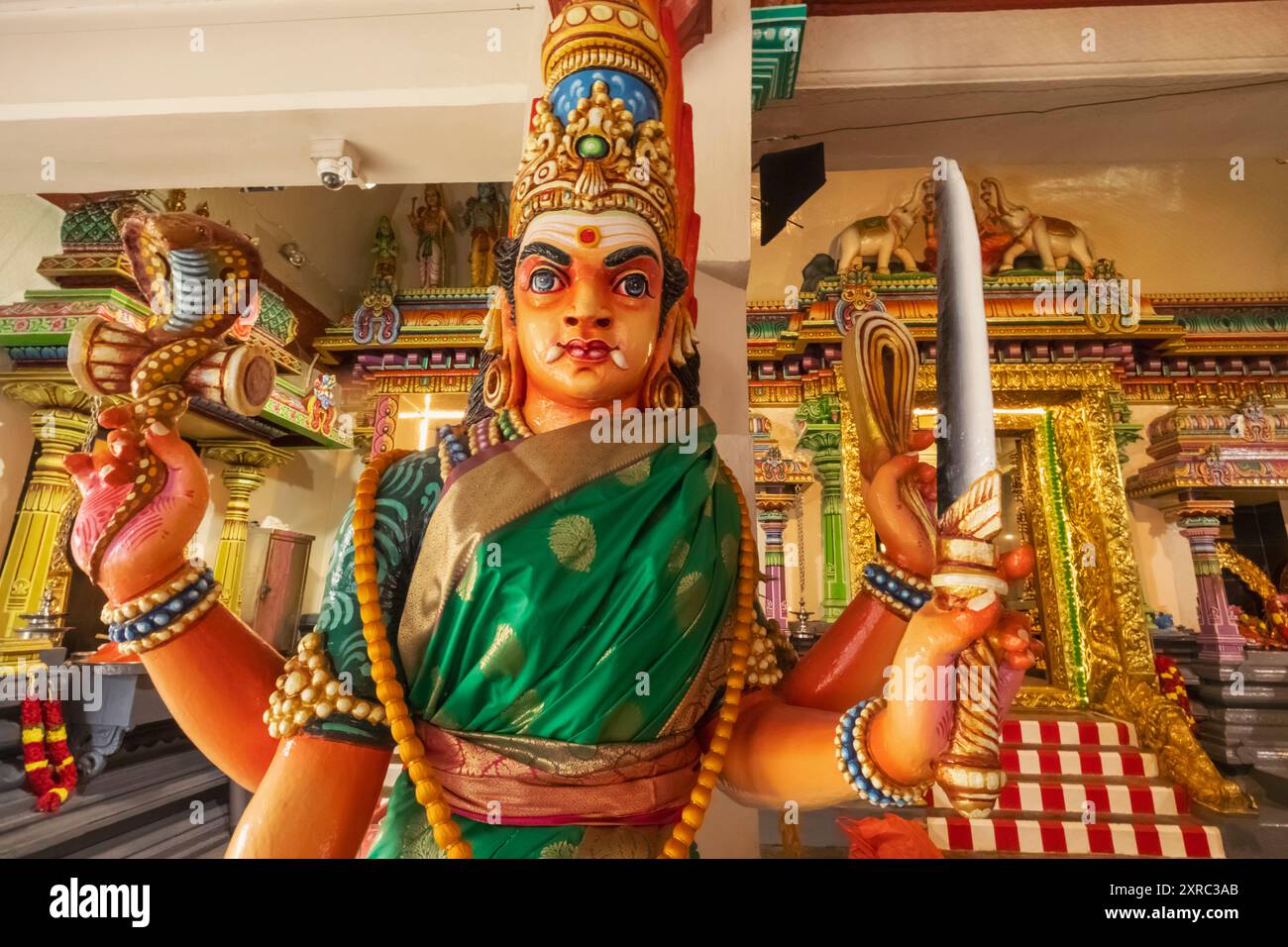 Asia, Singapore, Chinatown, Sri Mariamman Temple, Statue of Female ...
