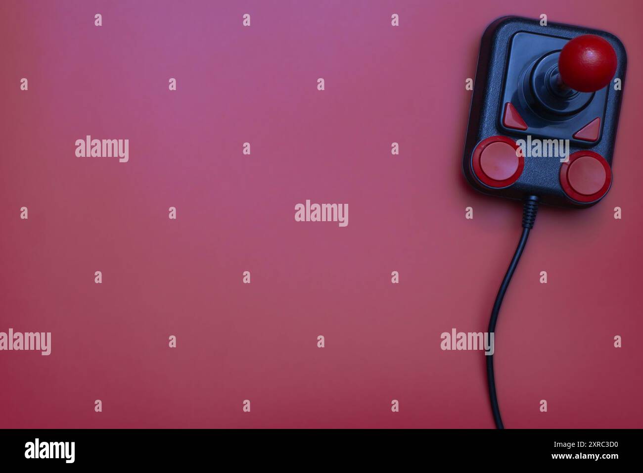 Classic retro gaming joystick controller isolated Stock Photo - Alamy