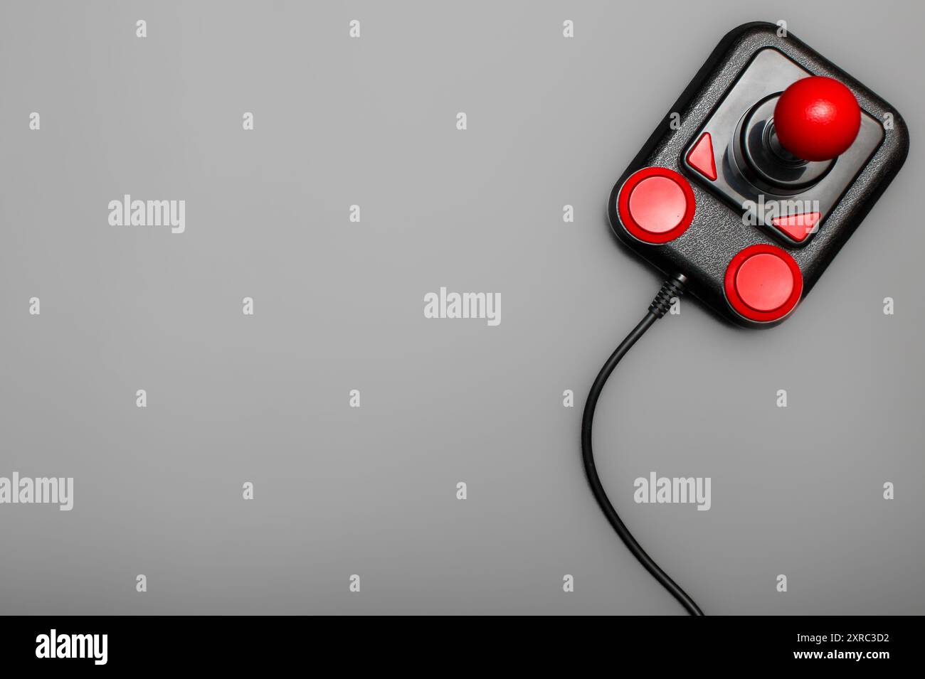 Classic retro gaming joystick controller isolated Stock Photo - Alamy