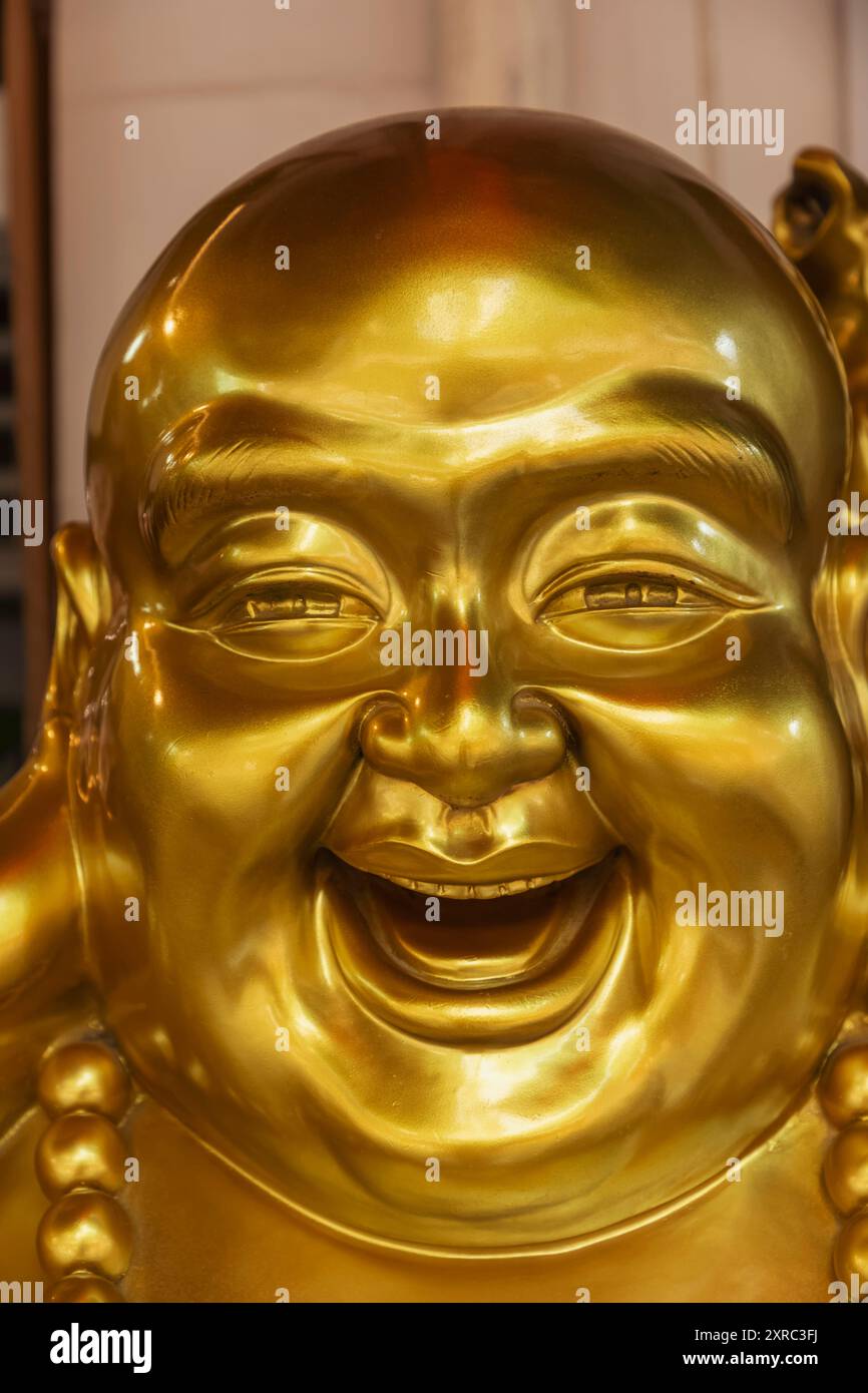 Asia, Singapore, Chinatown, Lucky Smiling Buddha Statue Stock Photo - Alamy