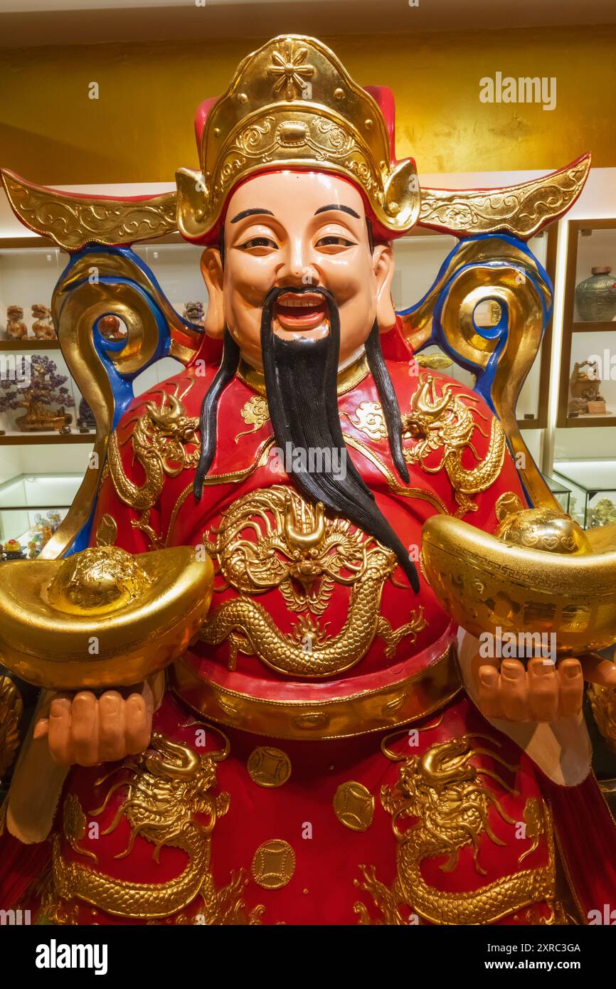 Asia, Singapore, Chinatown, God of Wealth Statue Stock Photo - Alamy