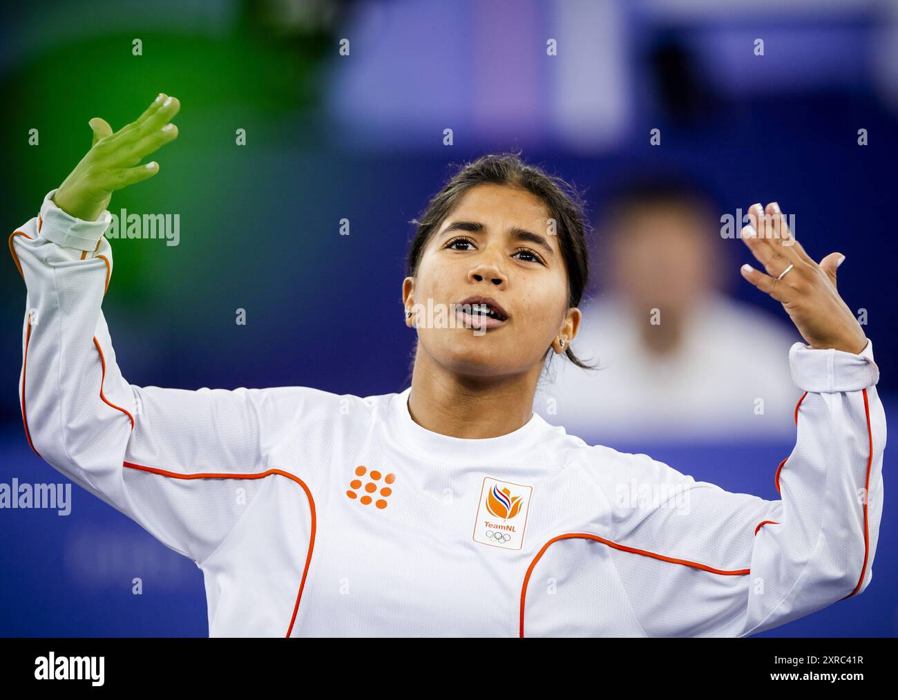 PARIS - India Sardjoe during the quarter final breaking for B-girls on ...