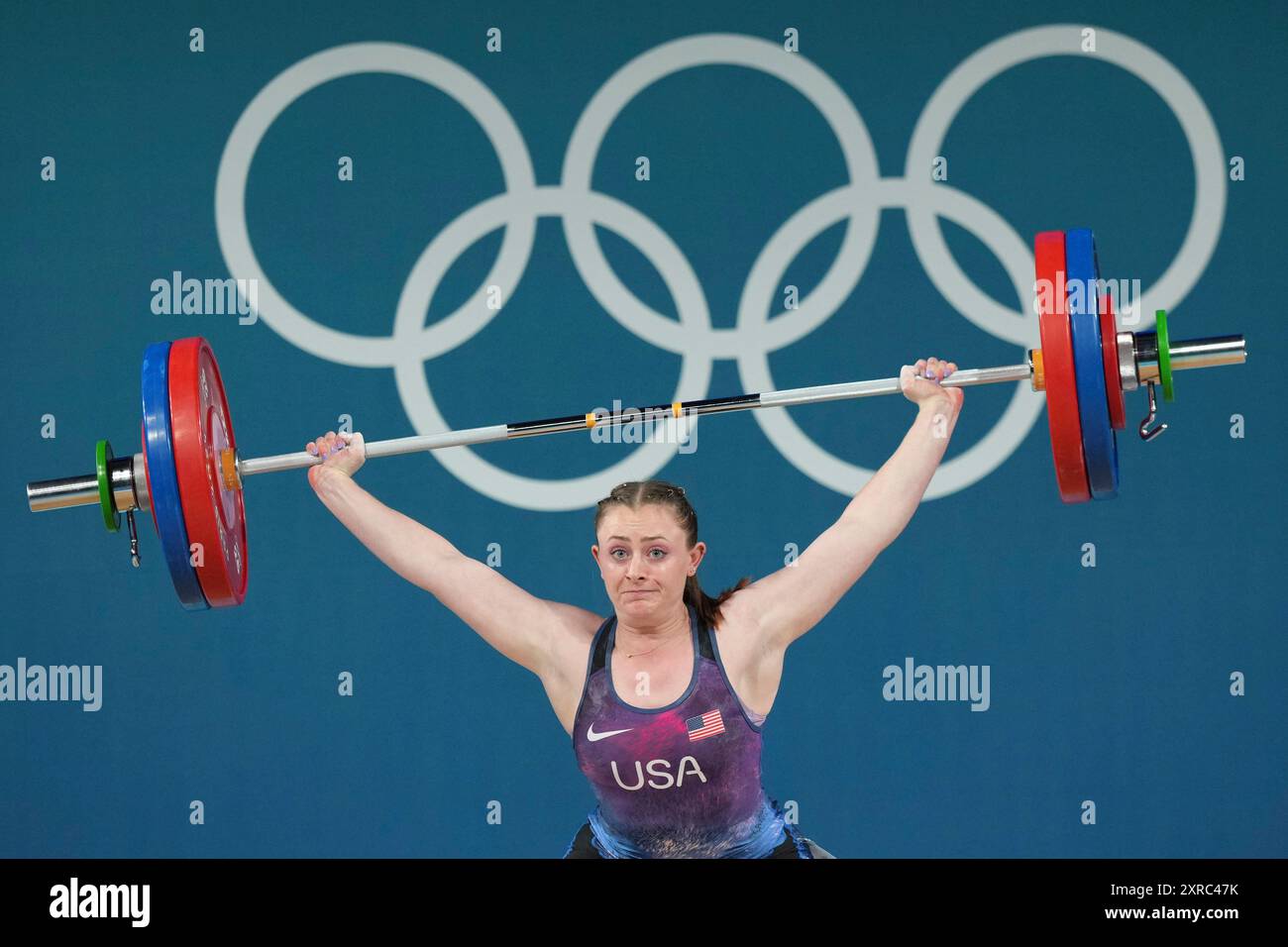Olivia Reeves of the United States competes during the women's 71kg ...